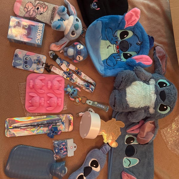 Stitch Cute Kawaii Mystery Box Blue Alien Themed Gift Suprise Box ...