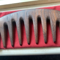 Witches Comb :) - Wide Tooth Curly Hair Walnut Comb - Handmade Comb ...