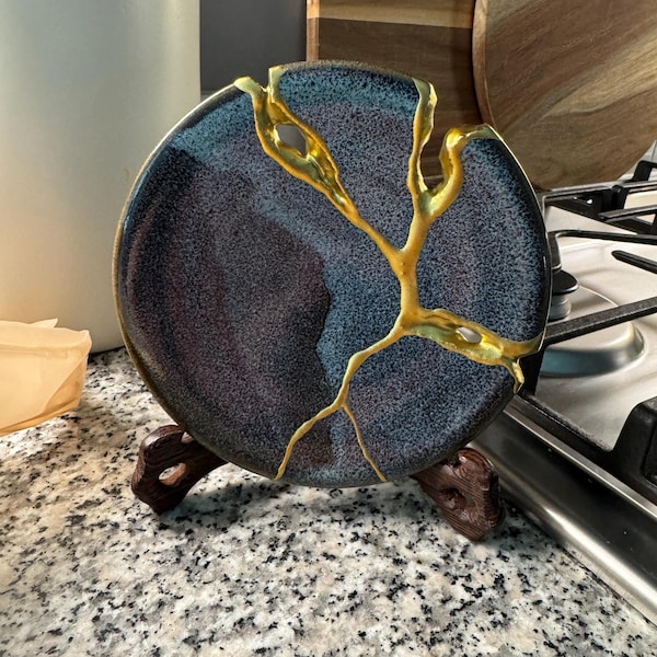 Include Wood Stand ,kintsugi Gifts, Kintsugi Bowl, Japanese Art in ...