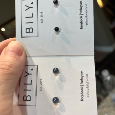 Glass Stud Earrings Color Shift Earrings Peachy Pink Shimmer Glass Earrings 4mm Tiny POP DOTS ...