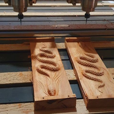 Snake Swimming Model , Wall Decor , Panel Relief for CNC Router Aspire ...