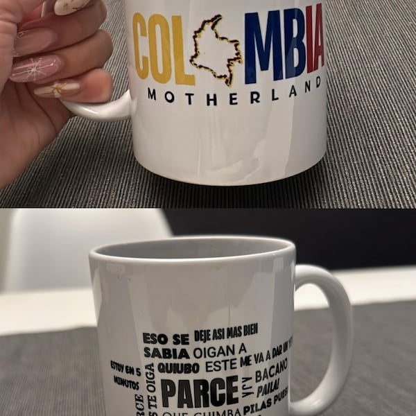 Colombian Traditions Mug, Colombian Designs Mug, Colombia Coffee Mug ...