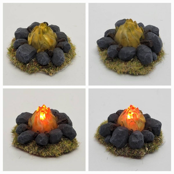 Column With Torch, LED Fantasy Miniatures, Light Effect, Dnd, TTRPG ...