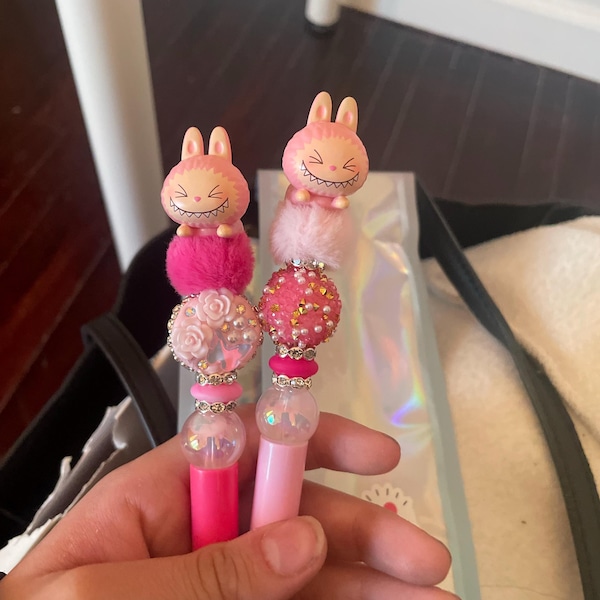 HEART Beaded Pens , Characters , Cute Pens, Elevate Your Station at the ...