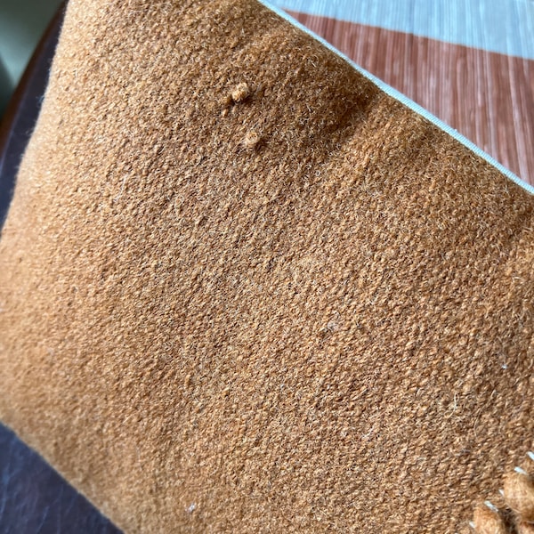 Deep Orange Rust Orange Chunky Loops Hand Woven 100% Wool 12x20, 14x20 ...