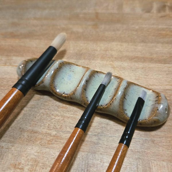 Colorful Paint Brush Rest: Ready-to-ship, Gift for Painters and Artists ...
