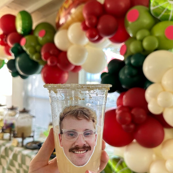 Personalized Photo Birthday Cups, Custom Cups With Face, Face Photo ...