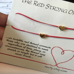 Red String of Fate Bracelets Infinity Bracelets Couple - Etsy