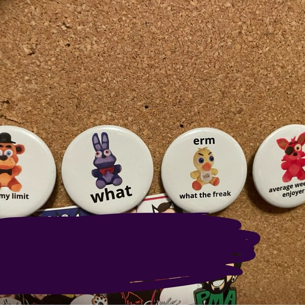 Five Nights at Freddy's 2 FNAF Meme Pins Plushie Meme Pins - Etsy