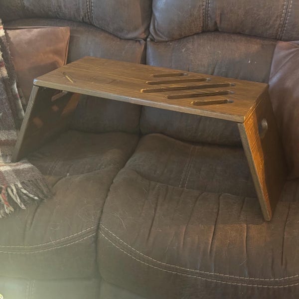 Laptop Stand for Couch, Fold Away Bed Tray, Portable Foldable Lap Desk ...