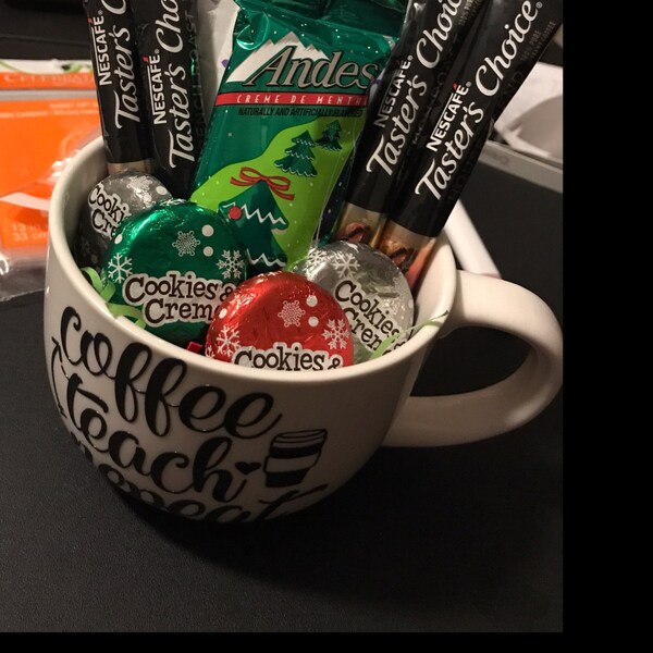 Coffee Teacher Svg, Coffee Teach Repeat Svg, Teacher Svg File, Coffee ...