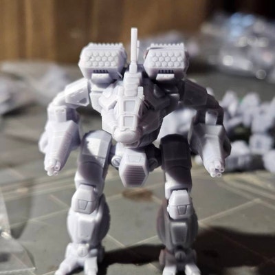 Battletech Miniatures Museum Scale Mechs MWO Style 3D Printed on Demand ...