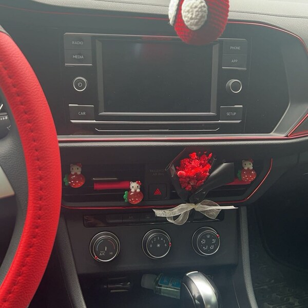 Red Ladybug Car Vent Clips, Insect Car Accessory for New Car, Cute Car ...