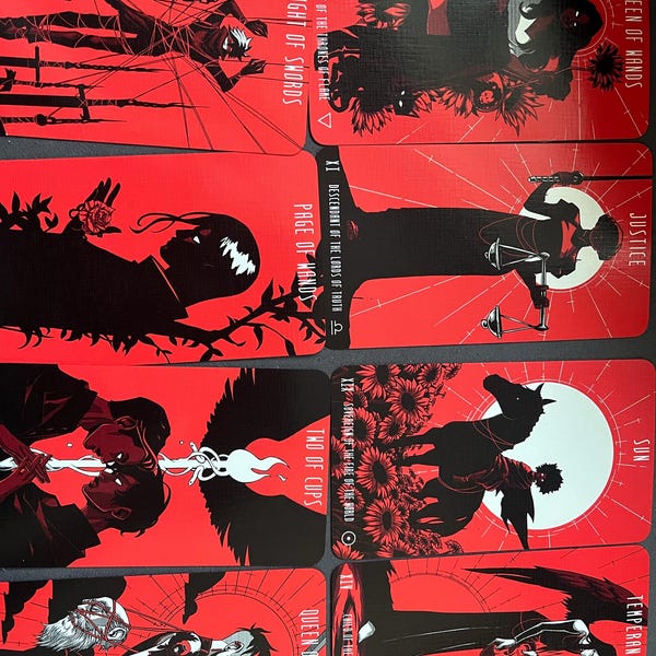 Red Hand Tarot Deck - 1st Edition With Rigid Box and Guide Booklet - Etsy