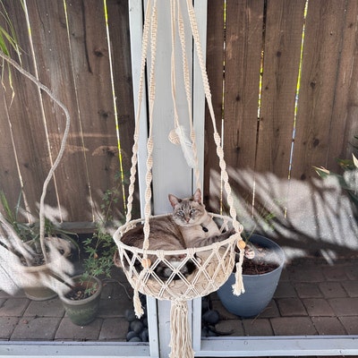 Macrame Hanging Shelf Macrame Kitchen Storage Shelf - Etsy