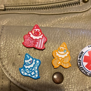 Cute Lil Clown Enamel Pins - Etsy