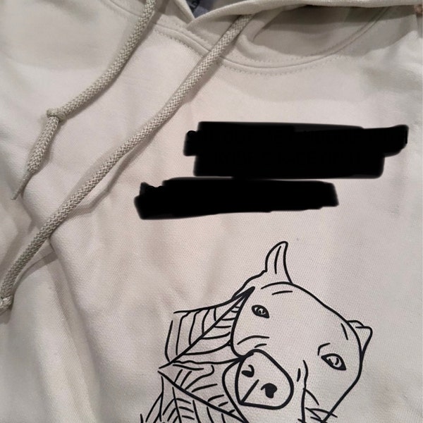 Custom Portrait Hoodie or Crewneck Custom Portrait From Photo Outline ...