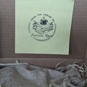 BOOK STAMP CUSTOM Book Stamp Rubber Stamp Library Stamp Book Lover Gift ...