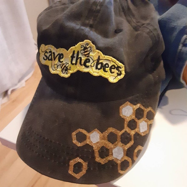 Save the Bees Honey Insects Yellow Bee Bumble Fun Patch Embroidered ...