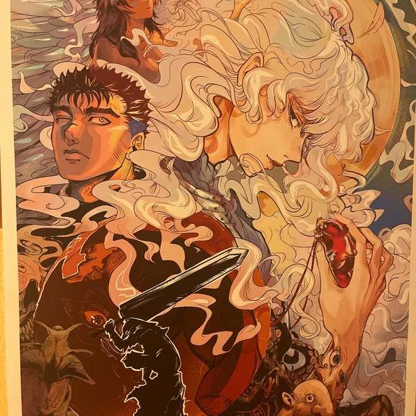 Berserk Story Poster Print: Griffith, Guts, Casca - Etsy