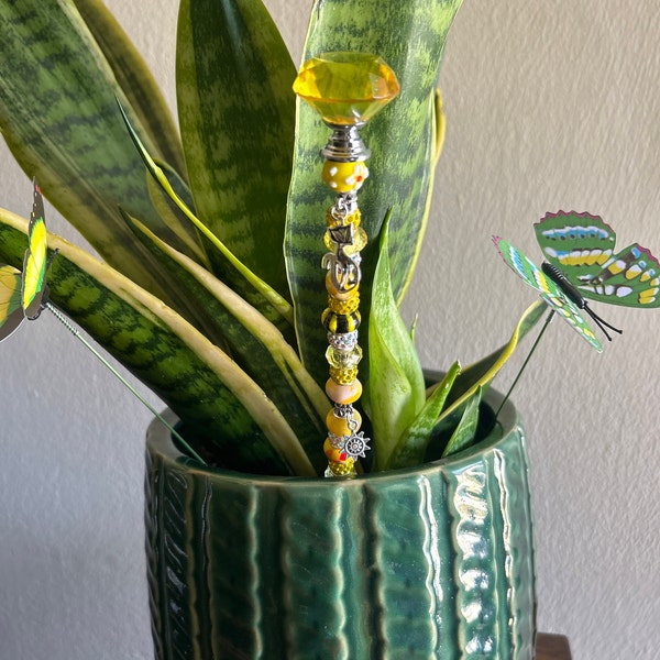 Hand Crafted Garden Stakes 12” Uniquely Created: Lampwork, Murano ...