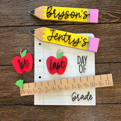 Back to School Personalized Interchangeable Sign - Etsy