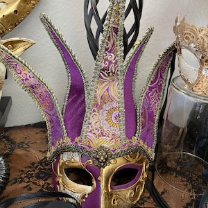 Venetian Masquerade Mask Classic Opera Stick Mask Ball Party | Etsy