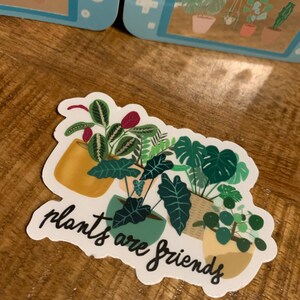 Transparent Plants Sticker Plants Are Friends - Etsy