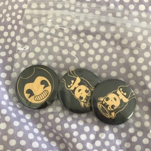 Bendy and the Ink Machine Buttons - Etsy
