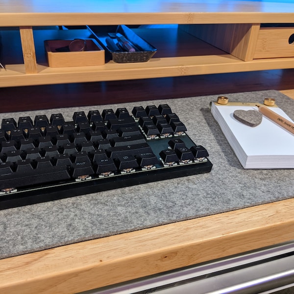 Merino Wool Felt Desk Pad, Laptop and Keyboard Mats 3mm Thick ...