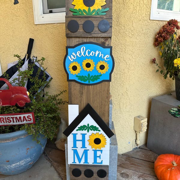 Patriotic Porch Leaner Sign Laser Cut File, Summer 4th of July ...