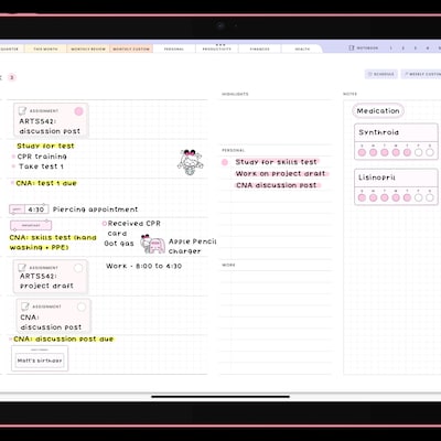 Student Digital Notebook Notes for Students College - Etsy