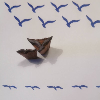 Sea Shell Spiral Wood Stamp Hand Carved Fabric Textile Indian - Etsy