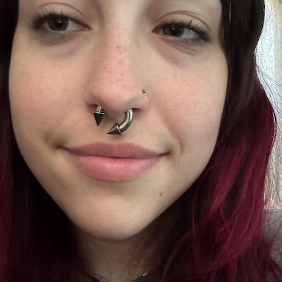 HALF GOLD / SILVER 4G, 5G, 6G, 7G, 8G, 10G, or 12G Anodized Astm F136 ...