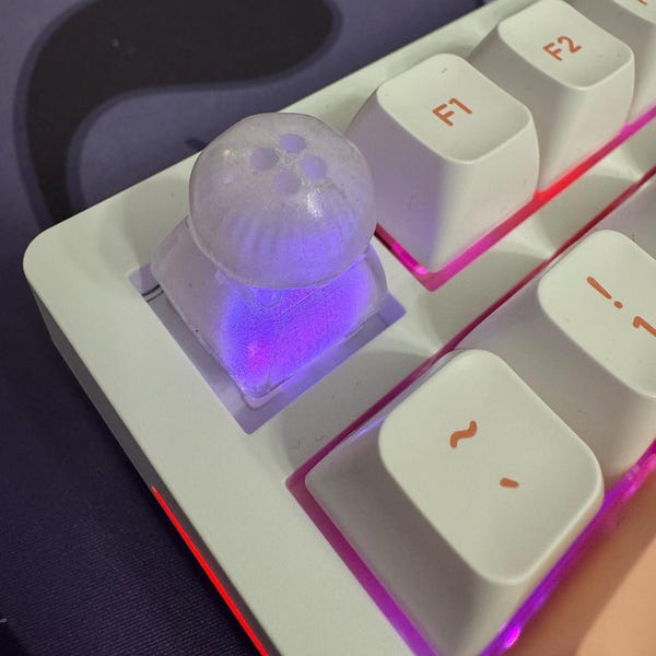Cute Bee Keycap - 3D Printed Artisan Cherry MX XDA Keyboard Accessory ...