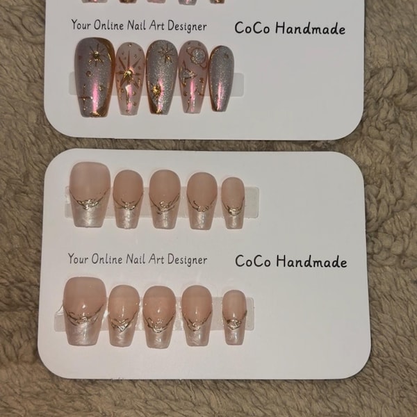 Reusable Greek Mythology Press on Nails Gel Manicure | Fake Nails ...