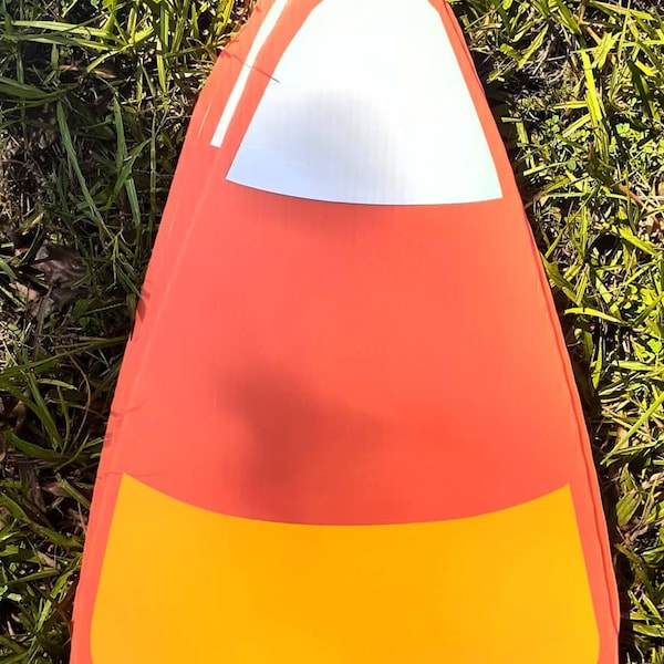 Halloween Candy Corn Yard Decorations | Yard Signs | Fall Decoration - Etsy