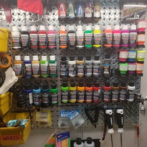 Hobby Storage 2 Oz Bottle Acrylic Paint Racks Holders for Peg Board - Etsy