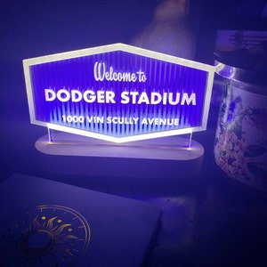 Blue Heaven on Earth Dodger Stadium Inspired Fwy Sign - Etsy