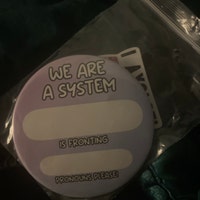 CUSTOM Dissociative Identity Disorder Dry Erase Pin Who is Fronting ...