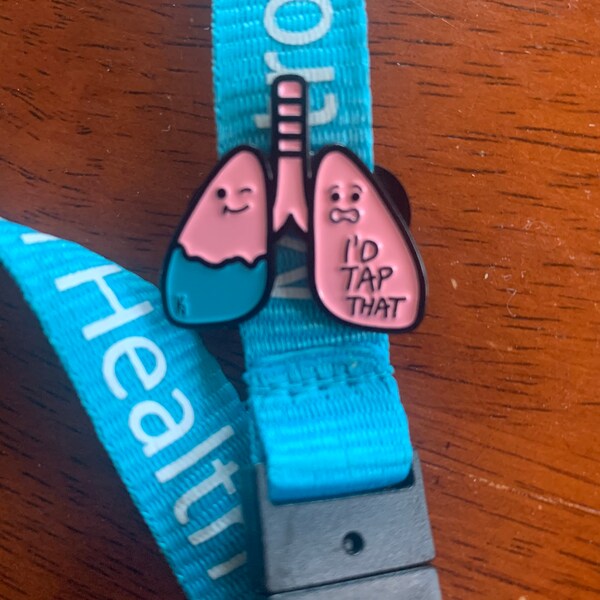 I'd Tap That Lung Pin - Pulmonology / Enamel Pin / Medicine/ Medipins ...