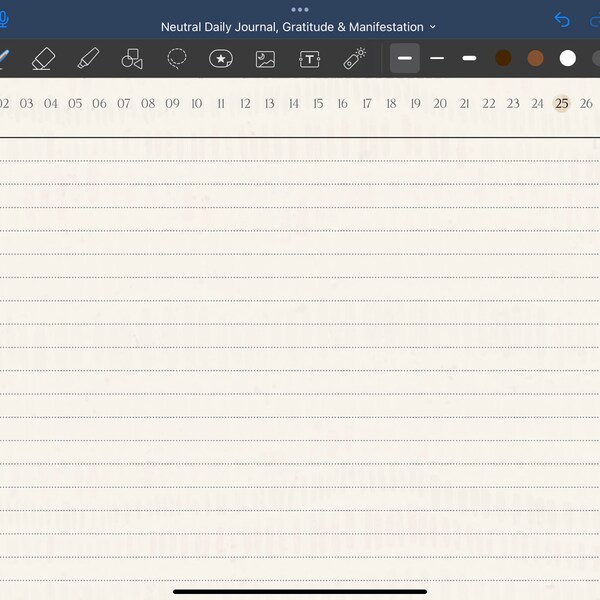 Digital Daily Journal, 365 Pages, Digital Journal for Ipad, Goodnotes ...