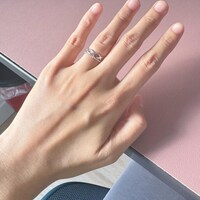 Double Chevron Ring, Minimalist Ring, Simple Ring, 14k Gold Flat ...