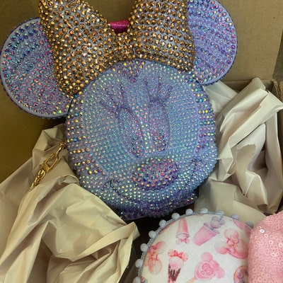 Disney Inspired Mickey Minnie Large Bling Patch - Etsy