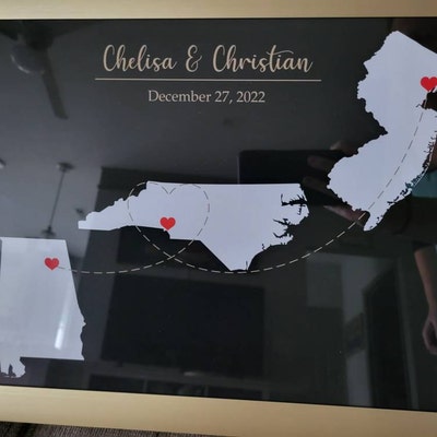 Exchange Student Map Port Washington New York USA - Etsy