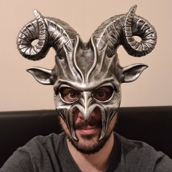 Masquerade Mask Couples L Mythical Creature L Women Horn Headdress L ...