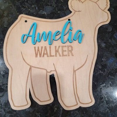 Show Cattle Stall Sign, Show Cattle Farm Sign, Steer or Heifer Signs ...