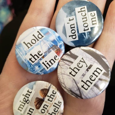 Handmade Collage Pin: 3-PACK CUSTOM ORDER - Etsy