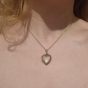 Large Sterling Silver Victorian Locket Engraved With Birds - Etsy