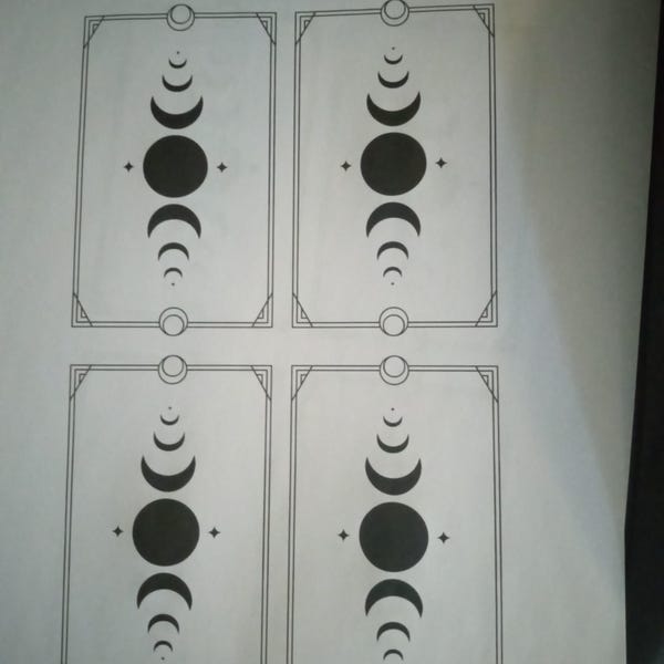 Create Your Own Tarot Deck With 78 Printable Blank Tarot Card Templates ...